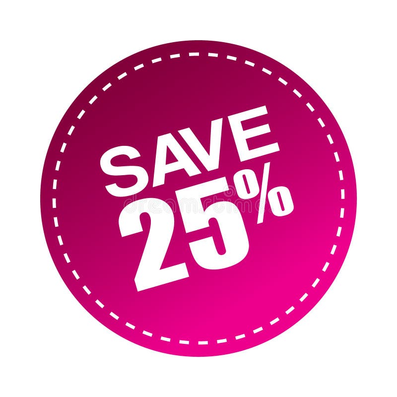 Save 25 offer stock illustration. Illustration of background - 123455159
