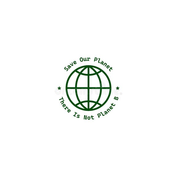 Save Our Planet Logo, Circular Sticker Vector Graphics Stock Vector ...