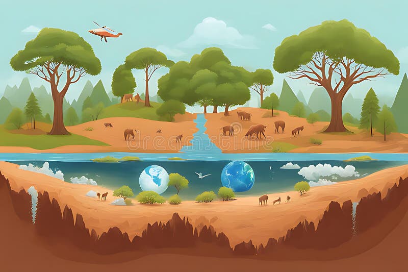Save Our Planet: a Vibrant Illustration of Earth S Fragile Ecosystem ...