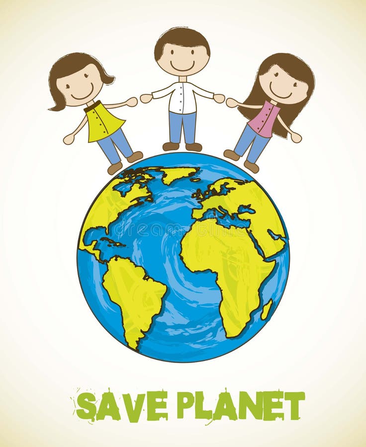 Save planet stock vector. Illustration of save, concept - 26627020