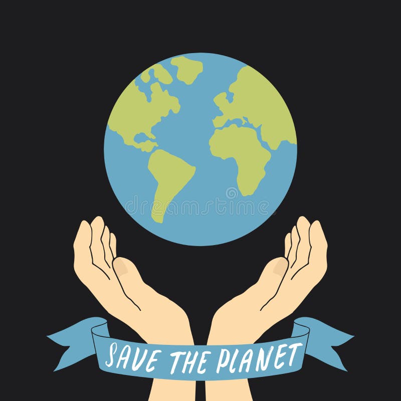 Save the Planet Card Design, Environment Protection Awareness Poster ...