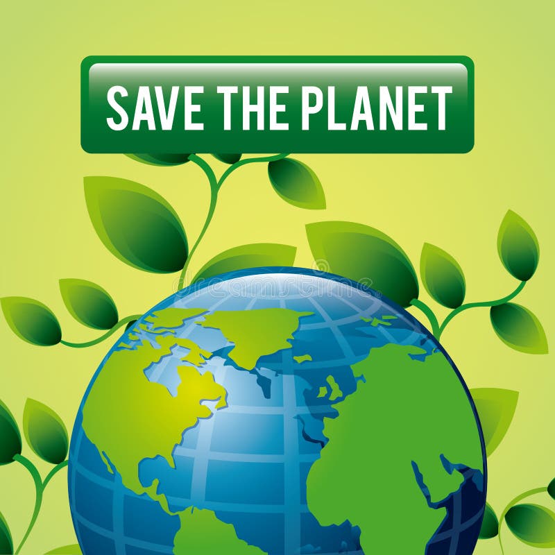 Save planet design stock vector. Illustration of save - 62703523
