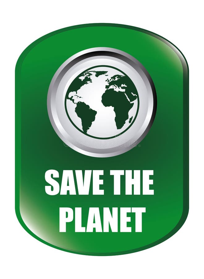 Save the planet stock vector. Illustration of earth, symbol - 48289920