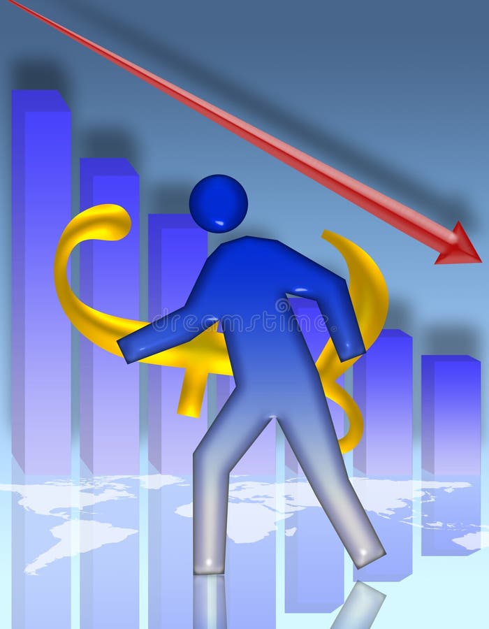 Save the pound stock illustration. Illustration of boss - 7590203