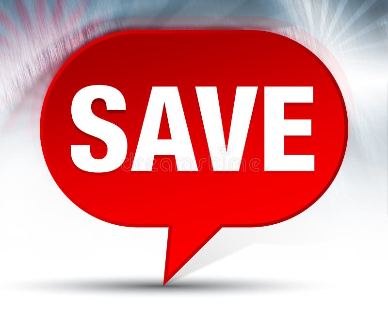 Save Red Bubble Background stock illustration. Illustration of safe ...