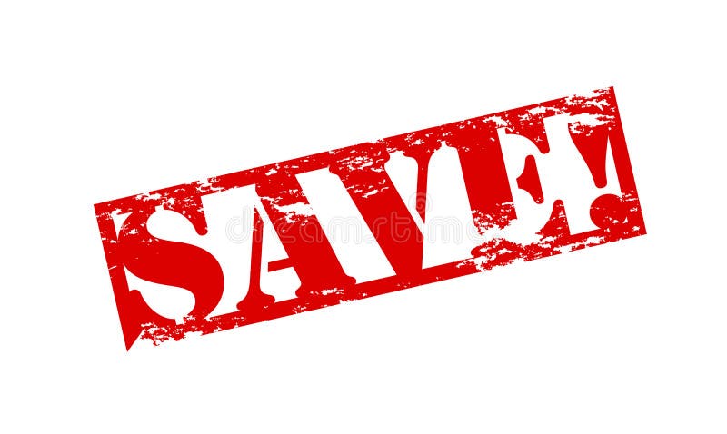 Save stock illustration. Illustration of grungy, stamp - 109013312