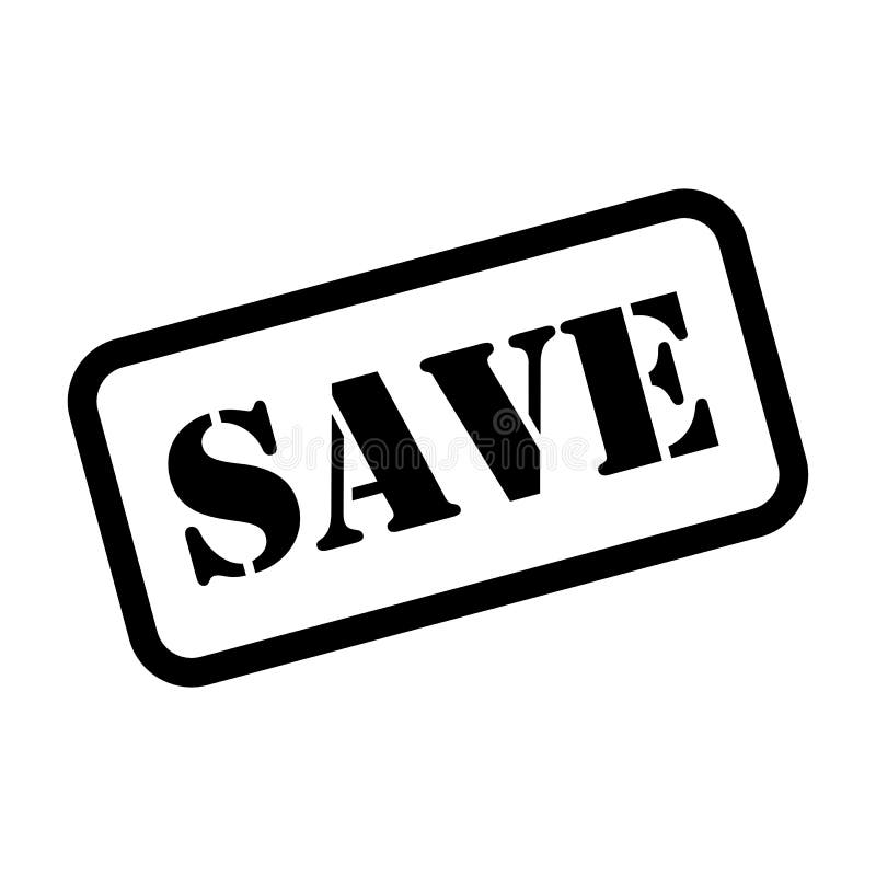 Save Stamp Vector stock vector. Illustration of blue - 198361000