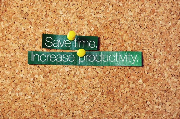 Save Time , Increase Productivity Stock Photo - Image of word, organize ...