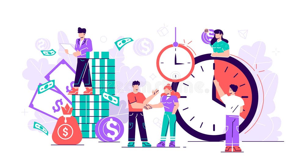Save Time Money Stock Illustrations – 7,651 Save Time Money Stock ...