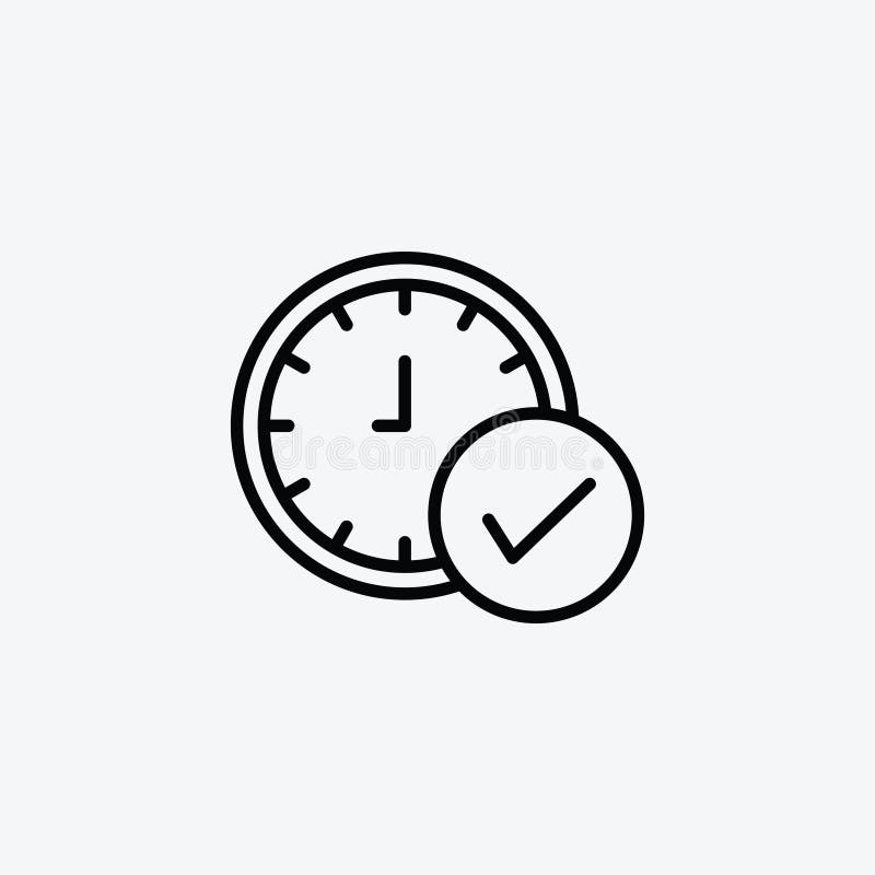 Save Timeline in Thin Line Black Color. Flat Simple Vector Symbols ...