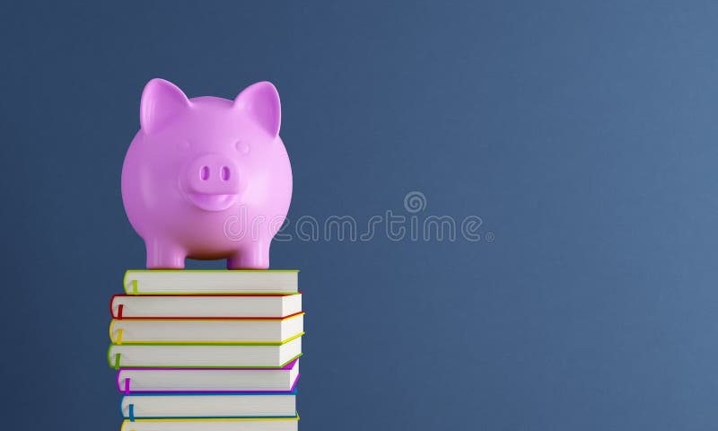 Save to study stock illustration. Illustration of piggy - 22675379