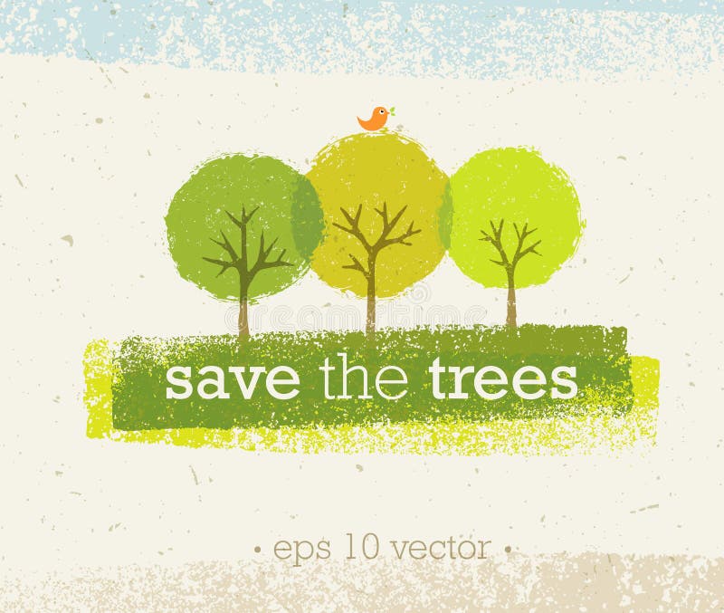 Save Trees Save Paper Stock Illustrations – 674 Save Trees Save Paper ...