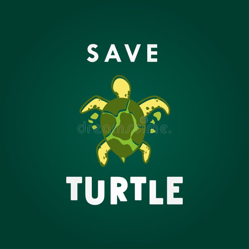 Save Turtle Brochure Template Stock Vector - Illustration of banner ...