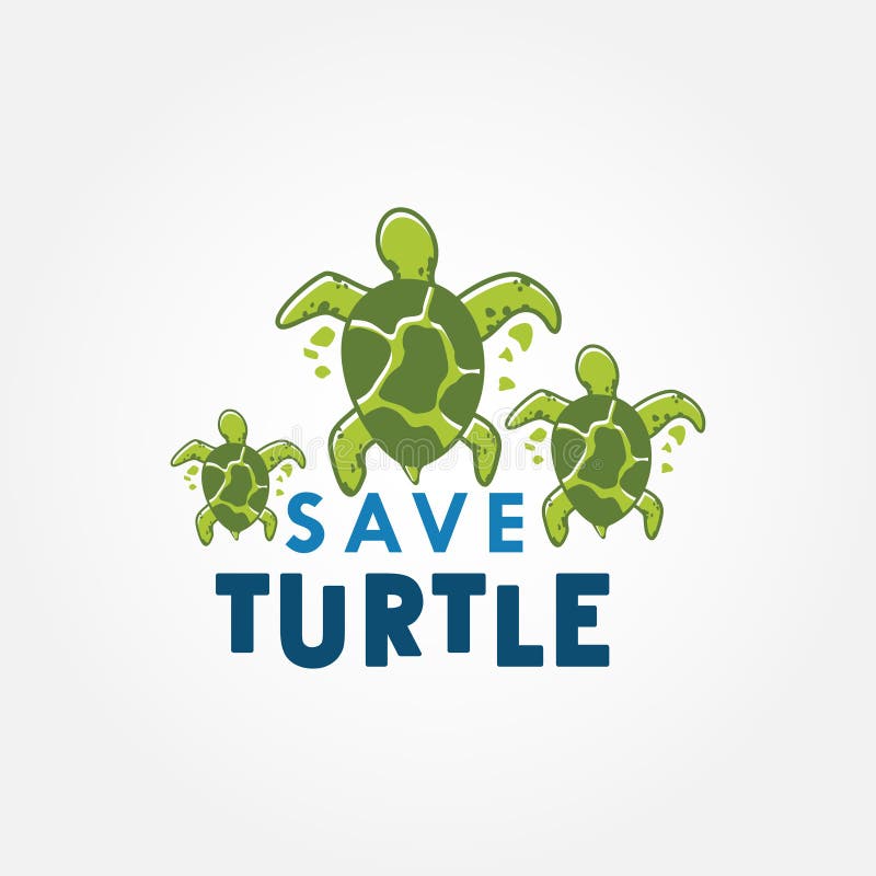 Save Turtle Brochure Template Stock Vector - Illustration of banner ...