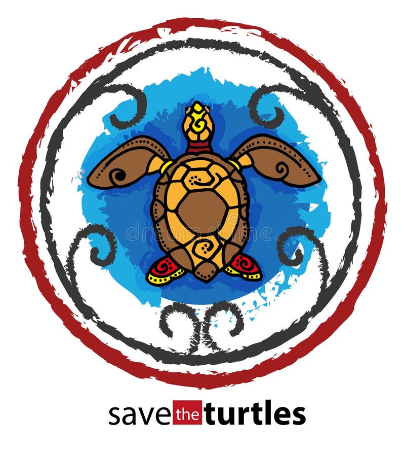 Decorative turtles stock vector. Illustration of stylized - 76251056