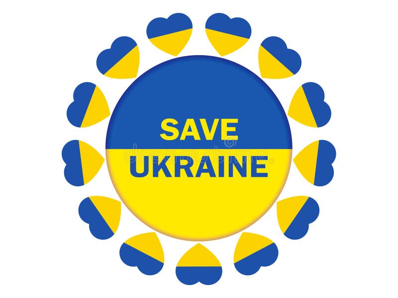 Save Ukraine, Ukraine Flag Praying Concept Stock Vector - Illustration ...