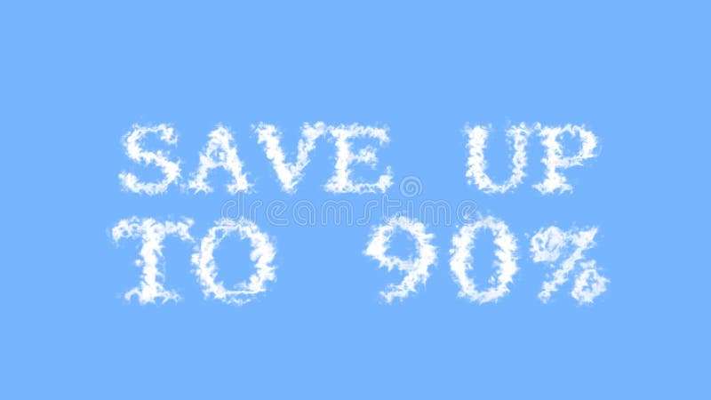 Save Up To 90 Cloud Text Effect Sky Isolated Background Stock ...