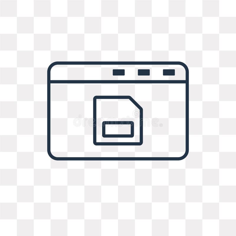 Save Vector Icon Isolated on Transparent Background, Save Trans Stock ...