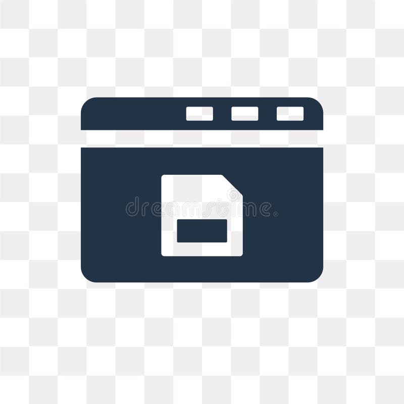 Save Vector Icon Isolated on Transparent Background, Save Trans Stock ...