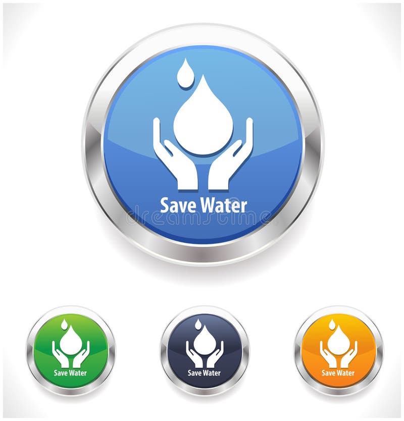 Save Water Badge and Vector Design Concept Stock Vector - Illustration ...