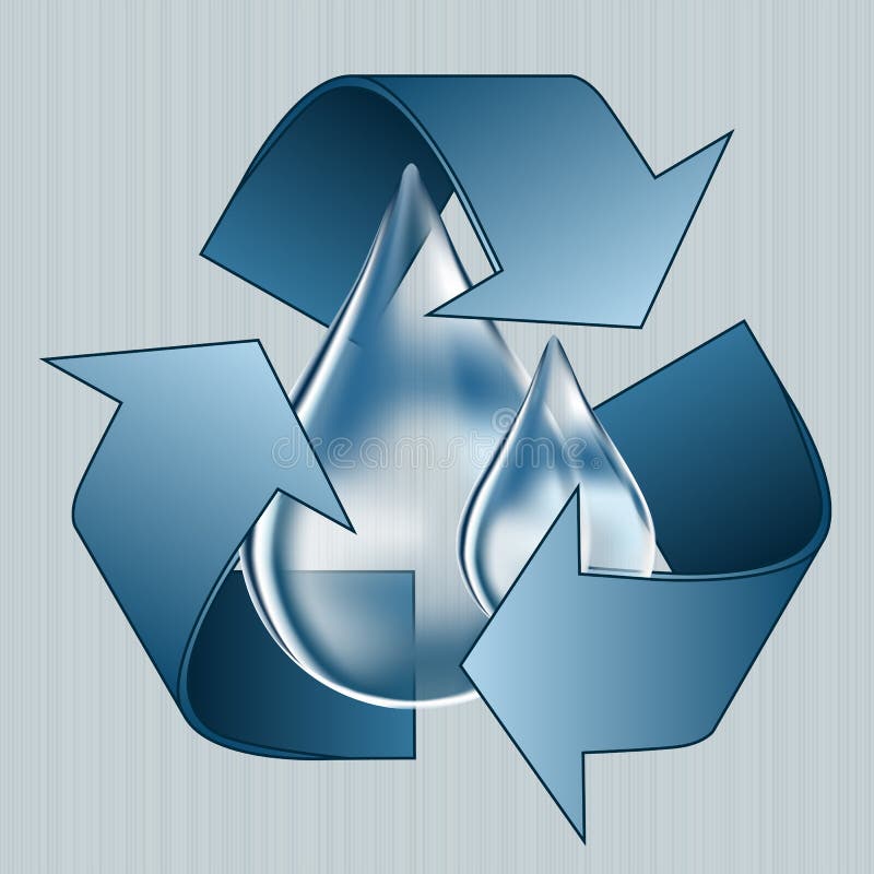 Save Water, Blue Water Drop, Water Saving Stock Vector - Illustration ...