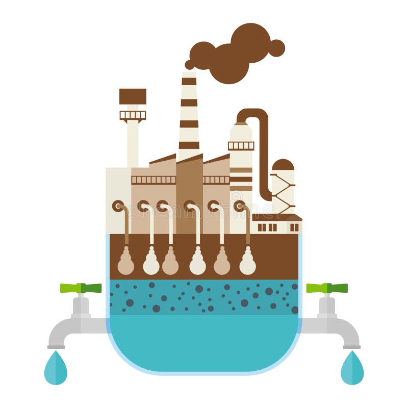 Water Filtration Icon In Cartoon Style Isolated On White Background ...