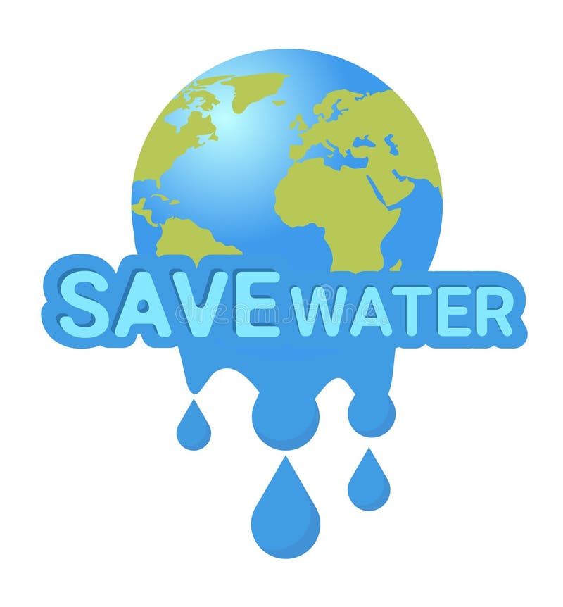 Save Water Concept, Infographic Water Eco Illustration Stock Vector ...