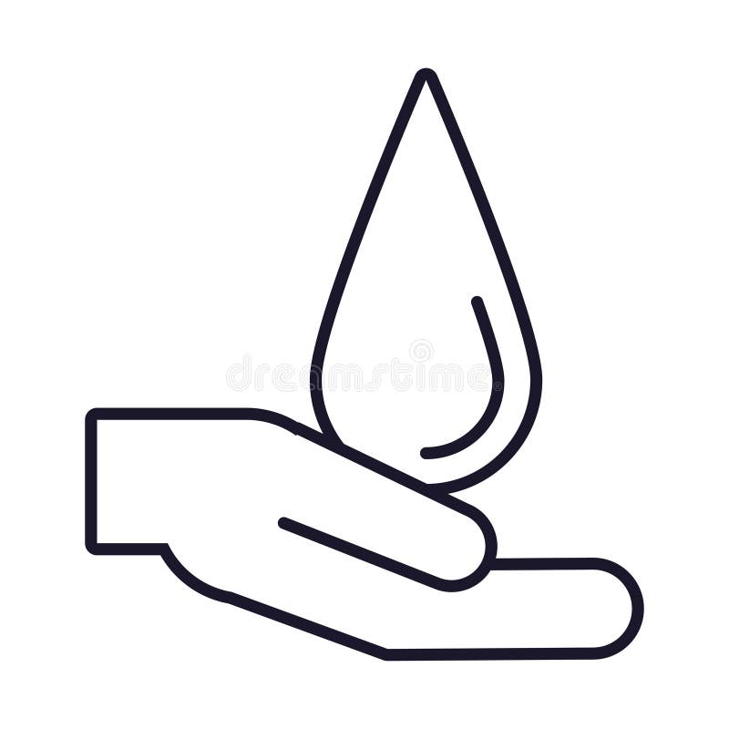 Save Water Eco Sustainability Stock Vector - Illustration of style ...