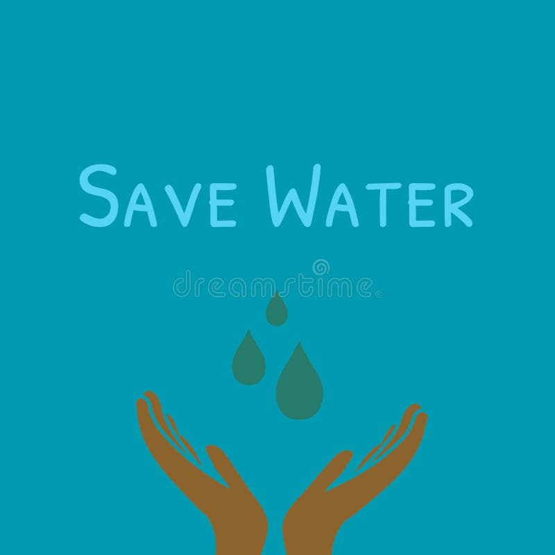 Save Water, Environment Awareness Concept, Abstract Background, Hands ...