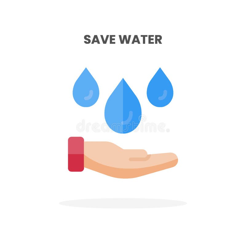 Save Water icon stock vector. Illustration of grey, clean - 234317265