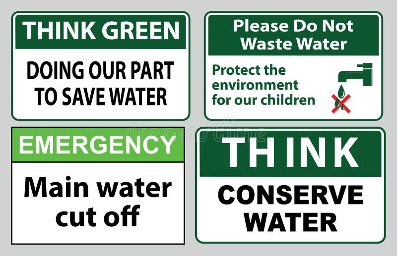 Save Water Drop Sign Stock Illustration Illustration Of Water 111367693