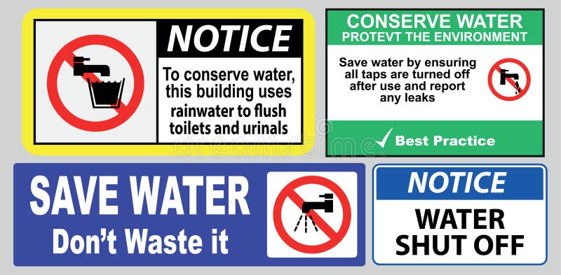 Save Water Drop Sign Stock Illustration Illustration Of Water 111367693