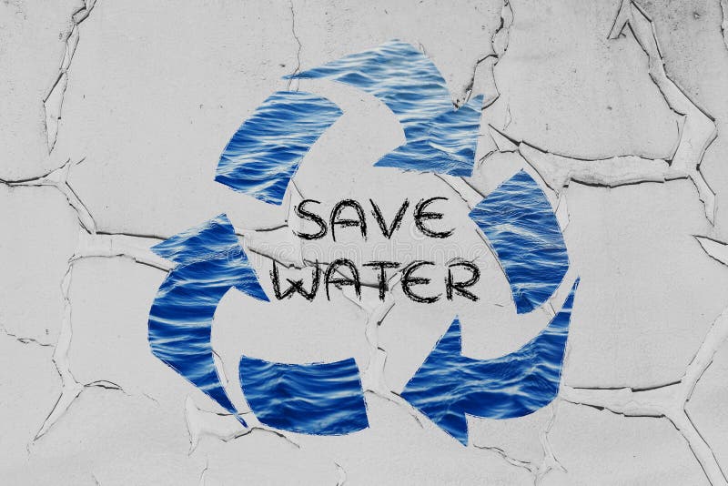 Save Water (recycle Symbol) Stock Image - Image of earth, conscious ...