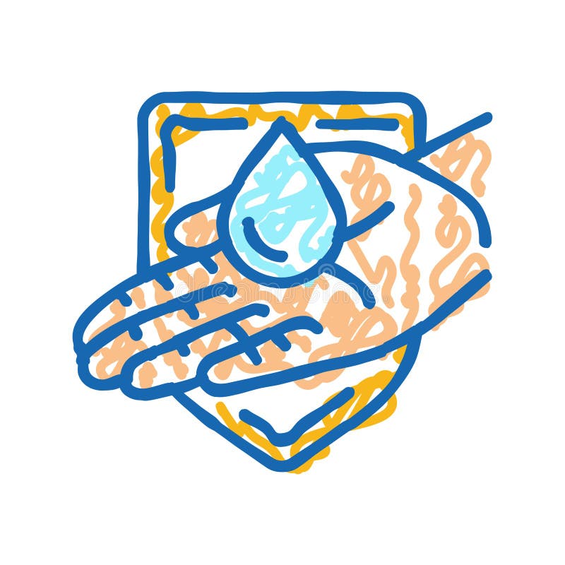 Save Water Water Saving Icon Doodle Illustration Stock Illustration ...