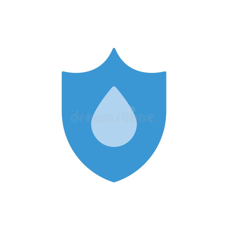 Save Water, Shield Icon. Simple Color Vector Elements of Aqua Icons for ...