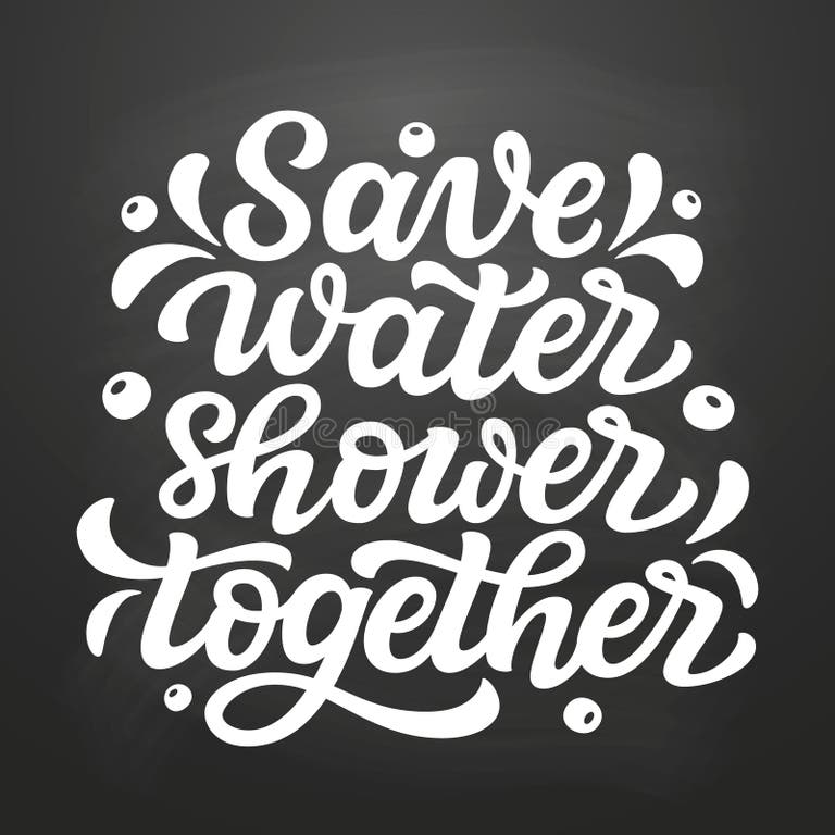 Save Water Shower Together Stock Illustrations 20 Save Water Shower