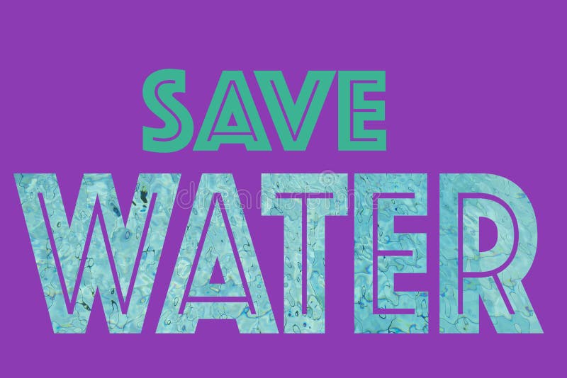 Save water sign stock illustration. Illustration of look - 210869871