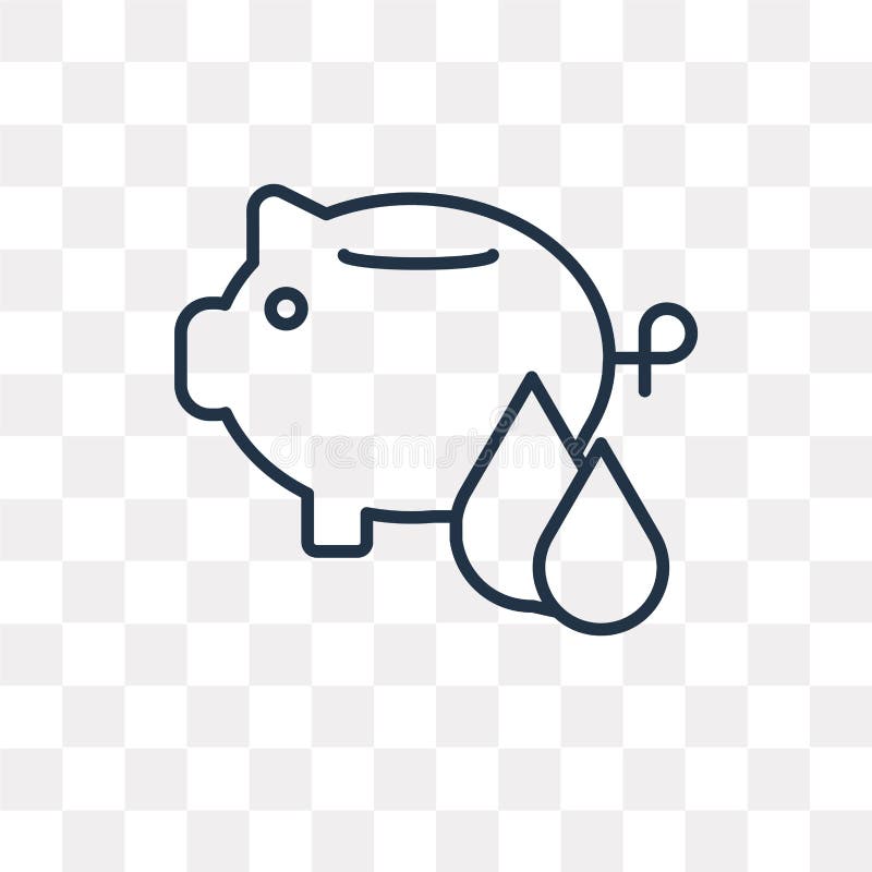 Save Water Vector Icon Isolated on Transparent Background, Save Stock ...