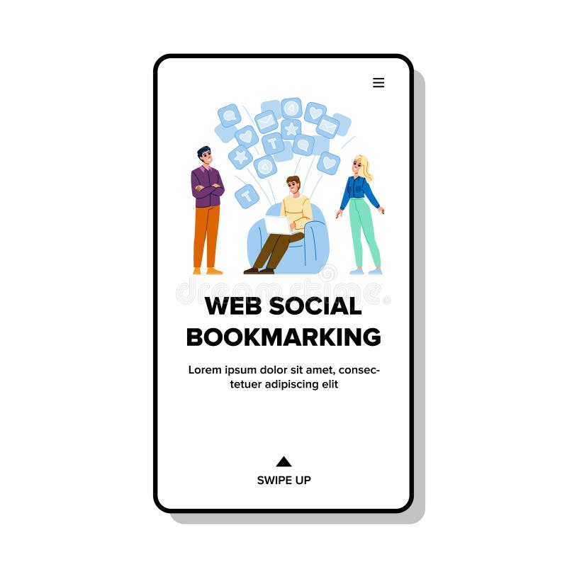 Save Web Social Bookmarking Vector Stock Vector - Illustration of ...