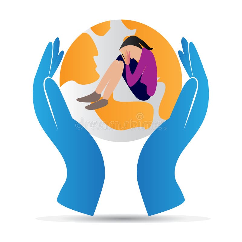 Save Woman Stock Vector - Image: 53799075