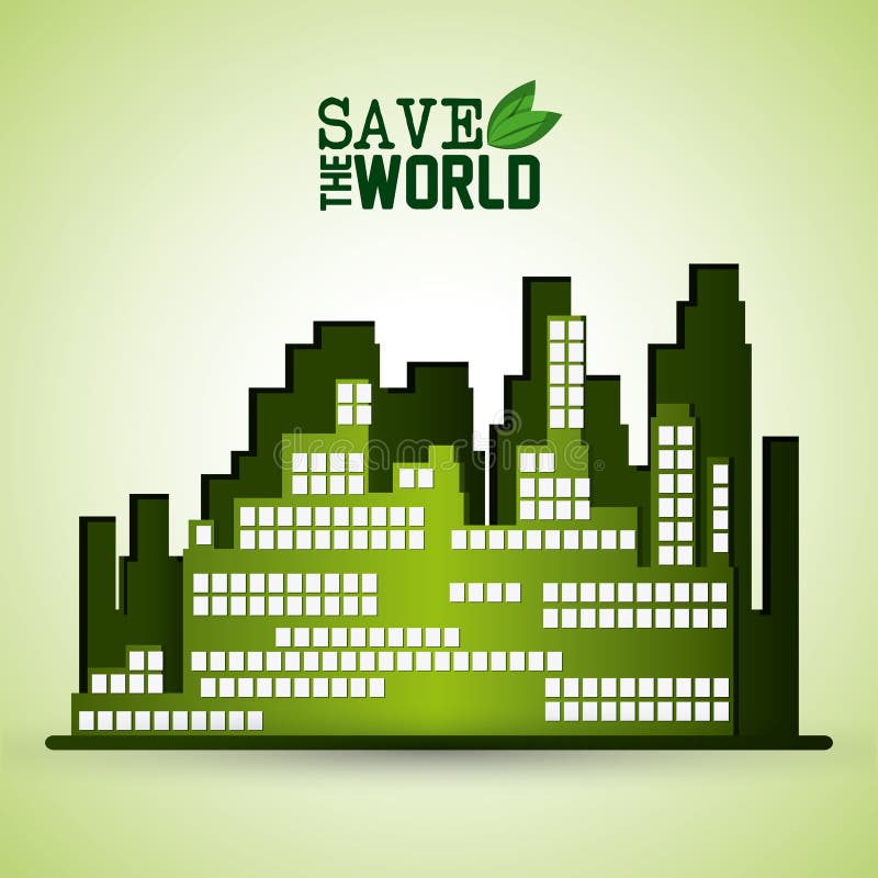 Save world design stock vector. Illustration of conservation - 67872863