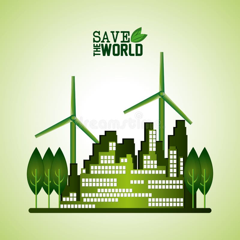 Save world design stock vector. Illustration of conservation - 67872863