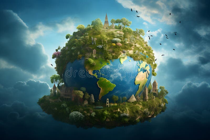 Save the World Save Environment Concept. World Environment Day Stock ...