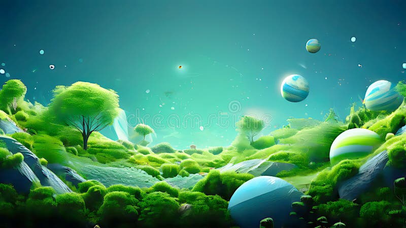 Save the World Save Environment, Illustration of Planet Earth,green ...