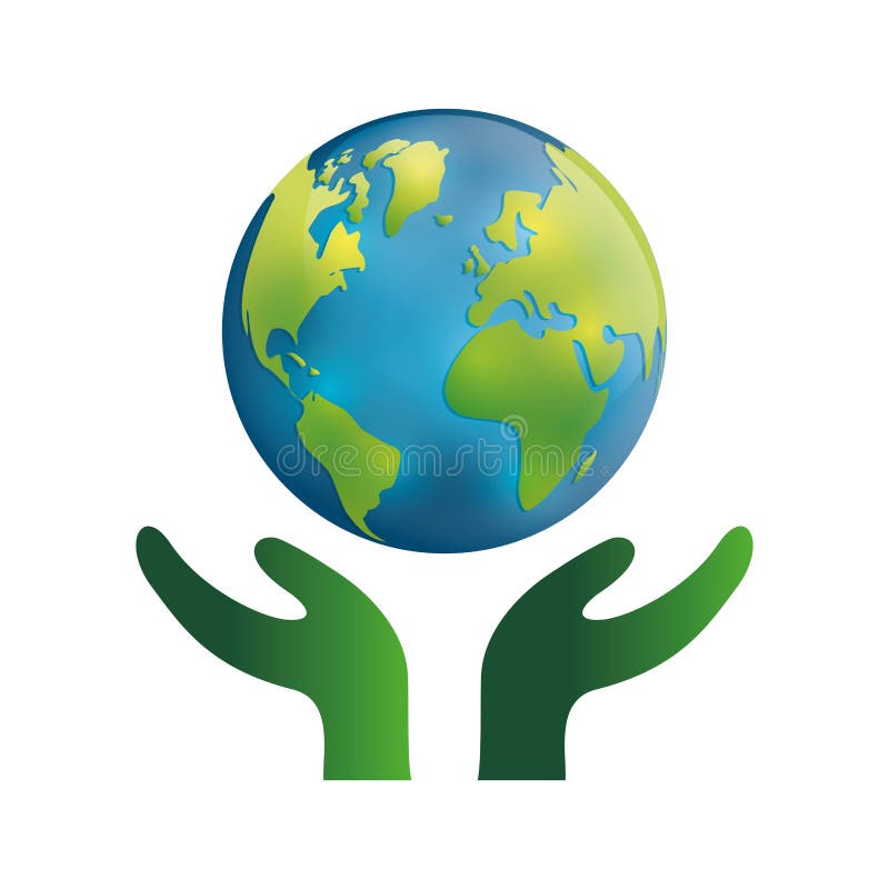 Save The World And Clean Energy Concept Design Stock Vector ...