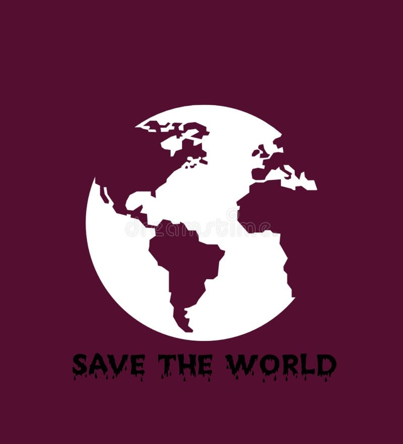 Save the world logo design stock photo. Image of world - 228708484
