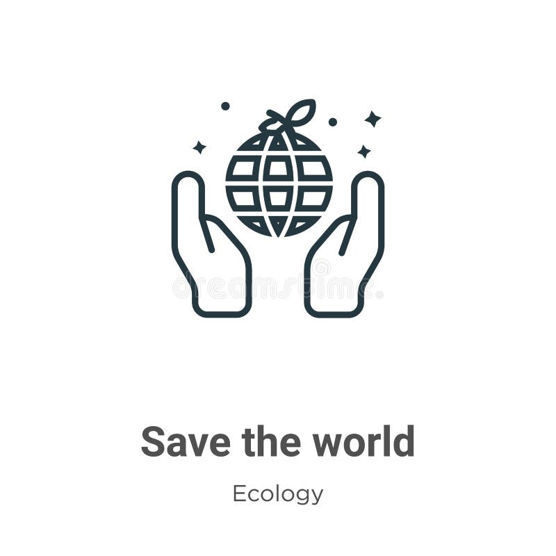 Save the World Icon in Filled, Thin Line, Outline and Stroke Style ...