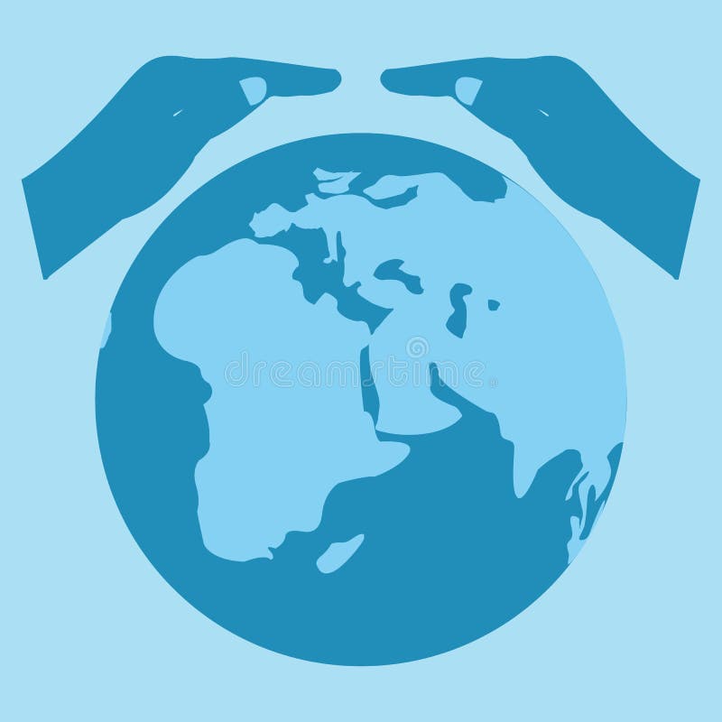 Save the World Symbol.Save Earth.Earth Day. Stock Illustration ...