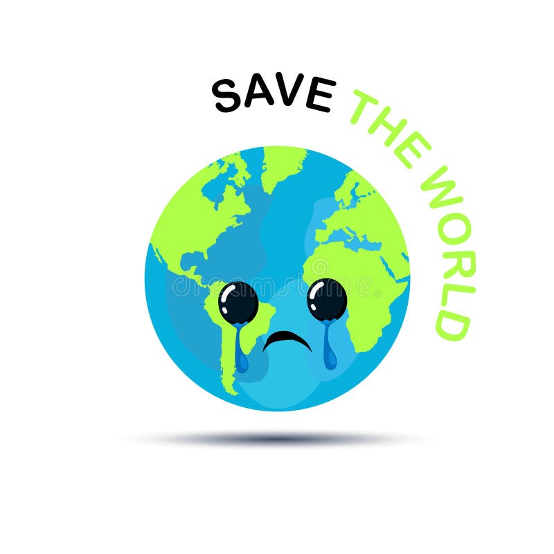 Save the World Vector Symbol Design Stock Vector - Illustration of ...