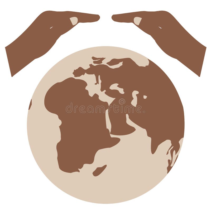Save the World Vector Symbol.Save Earth.Earth Day. Stock Vector ...